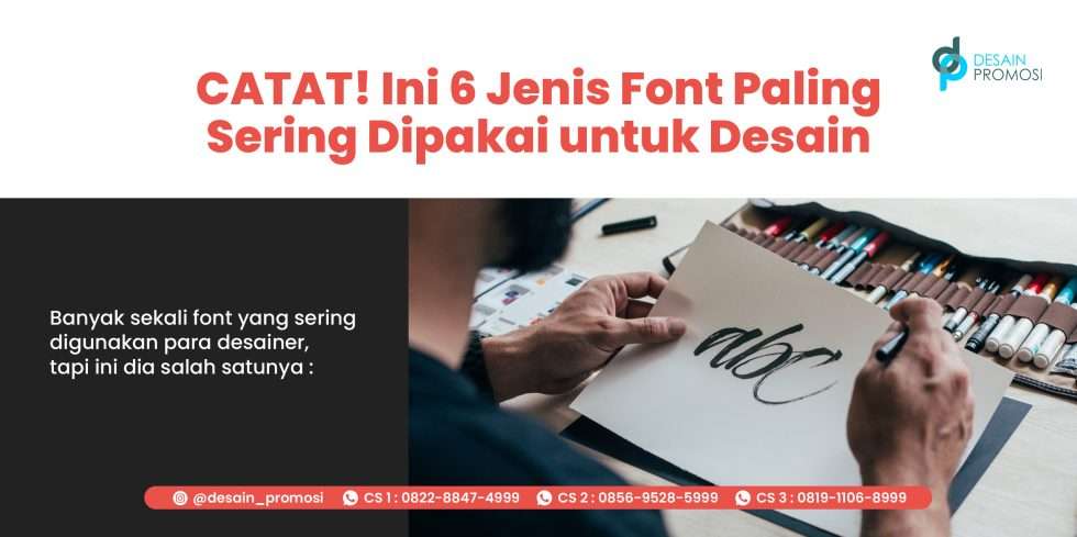 CATAT! Ini 6 Jenis Font Paling Sering Dipakai untuk Desain