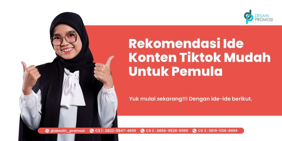 Rekomendasi Ide Konten Tiktok Mudah Untuk Pemula